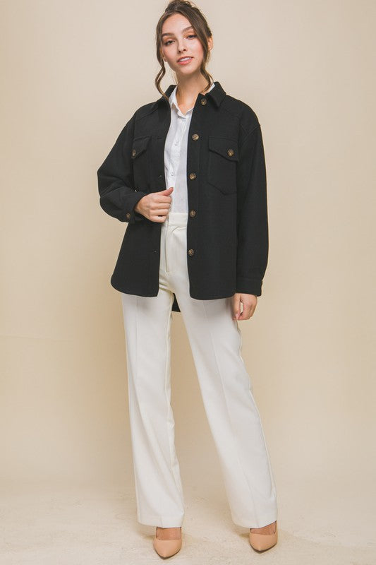 Fleece Oversized Shacket – The Daisy Lou Boutique